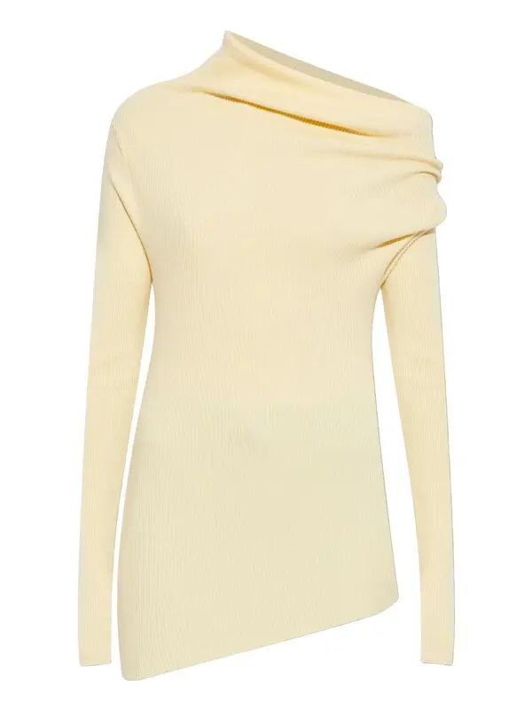 LISA YANG Agie Cashmere And Cotton Blend Sweater - Yellow