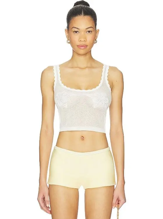 LESLIE AMON Emma Top - White
