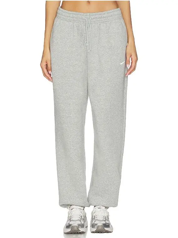 Nike High-waisted Oversized Sweatpants - Dark Grey Heather & Sail
