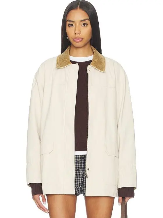 ELODIE THE LABEL Cyrus Barn Jacket - Beige