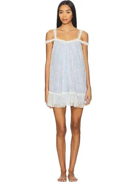 Free People X Intimately Heartbreaker Mini Slip Dress - Toasted Eggnog Combo