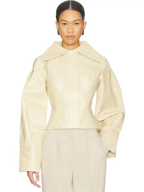 YELLOW THE LABEL Olsen Ostrich Jacket - Sand