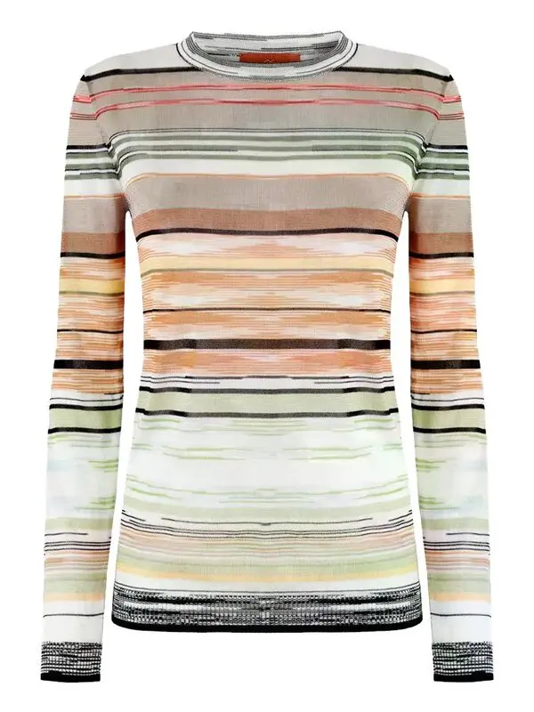 Missoni Striped Crew-neck Sweater - Neutrals