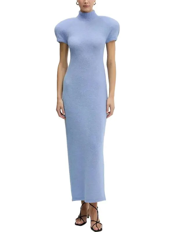 LA MANIA Noir Maxi Dress - Blue