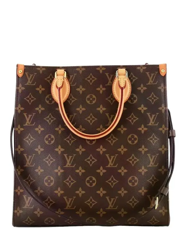 LOUIS VUITTON Sac Plat Nm Monogram Canvas Pm - Brown