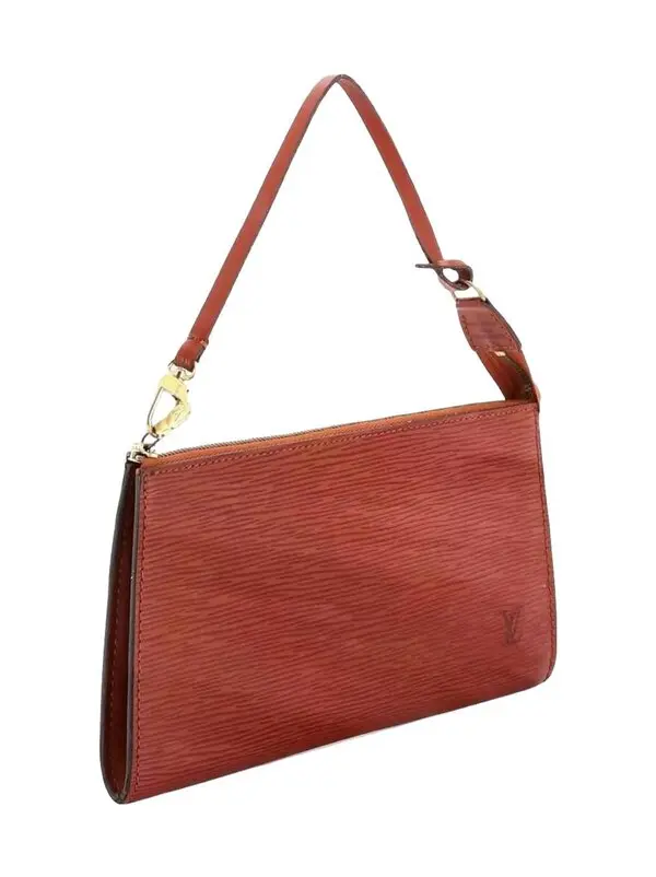 LOUIS VUITTON Pochette Accessoires Epi Leather Clutch - Brown