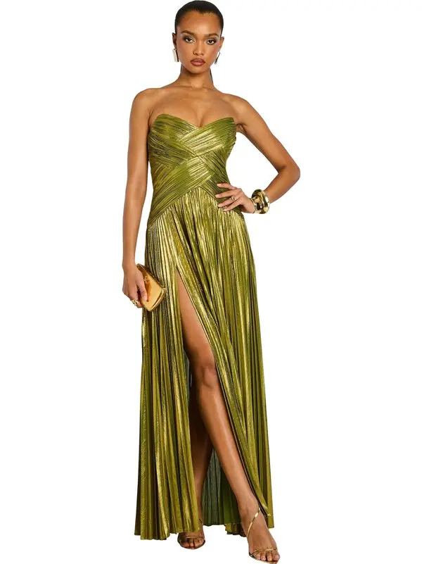 Retrofete Stephie Gown - Metallic Peridot