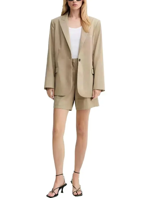 IRO PARIS Solenna Pleated Shorts - Neutrals