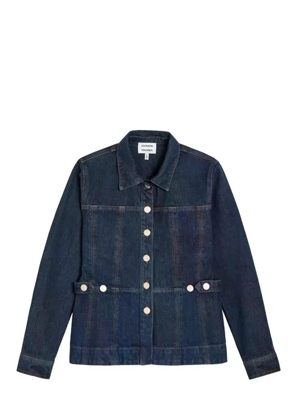 DAMSON MADDER Button Raw Wash Shirt - Blue