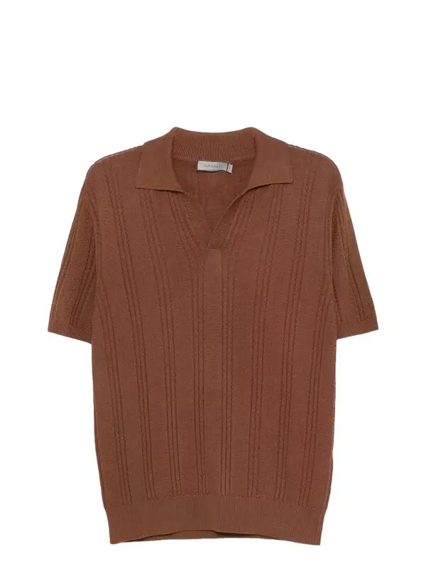 Canali Textured Top - Brown