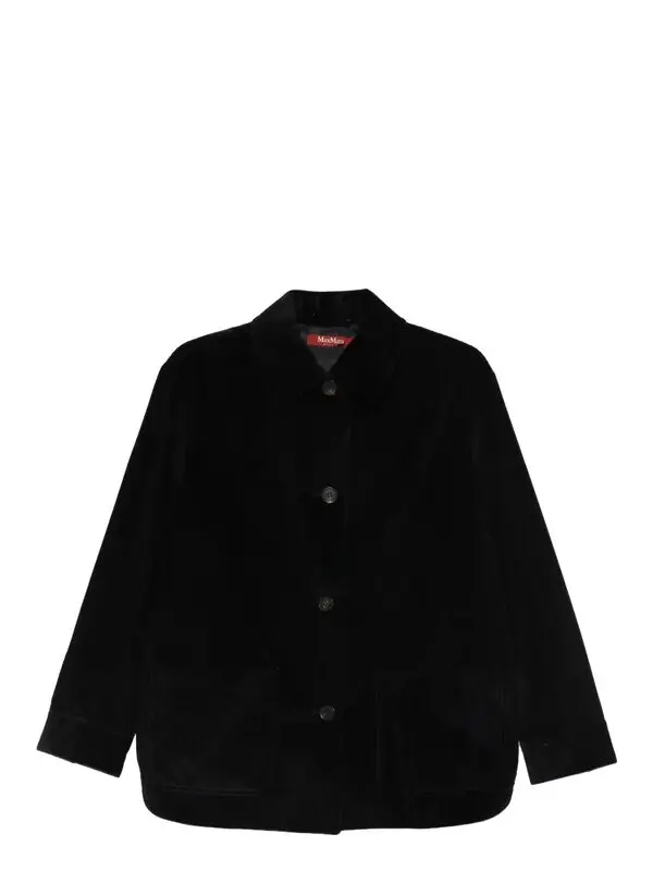 Max Mara Buttoned Corduroy Shirt - Blue