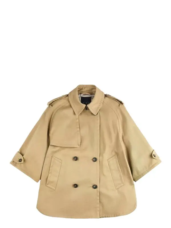 FAY Double-breasted Trench Jacket - Neutrals