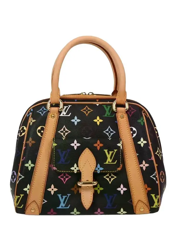 LOUIS VUITTON 2000s Priscilla Monogram Handbag - Black