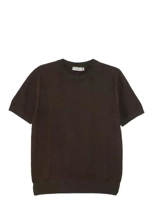 Canali Textured Top - Brown