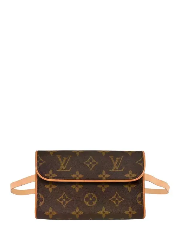 LOUIS VUITTON 2002 Pochette Florentine Monogram Canvas Belt Bag - Brown
