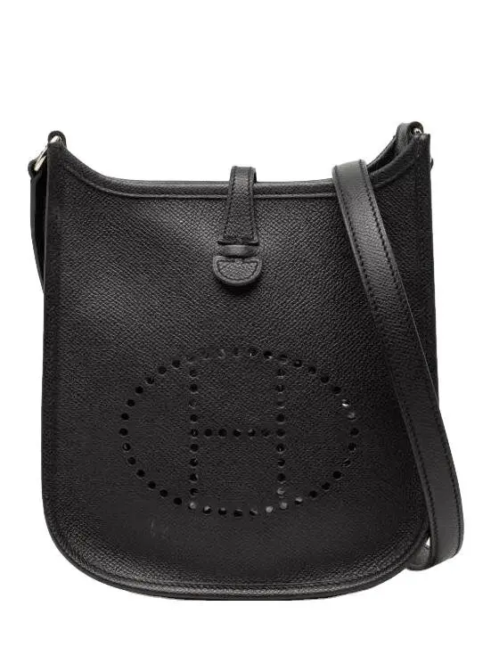 Hermès 2005 Epsom Evelyne 16 Crossbody Bag - Black