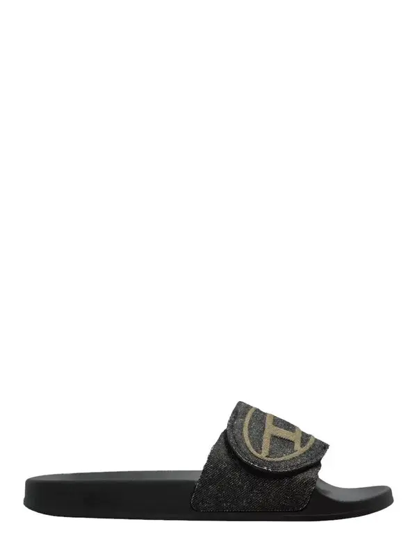 DIESEL® Strap Logo Slides - Black