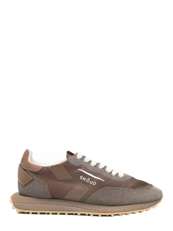 GHOUD VENICE Rush Glitter-detail Panel Sneakers - Brown