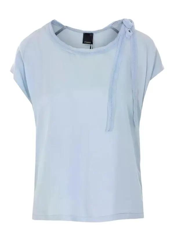 Pinko Bertha Tie-detail Blouse - Blue