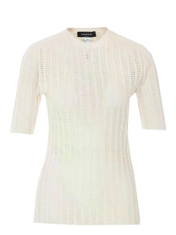 Fabiana Filippi Crew-neck Short-sleeve T-shirt - Neutrals