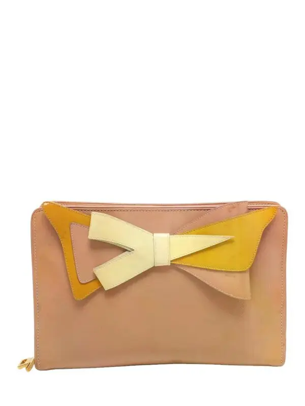 Prada Bow Adjustable-strap Shoulder Bag - Neutrals
