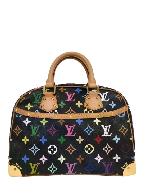 LOUIS VUITTON 2005 Trouville Monogram Handbag - Black