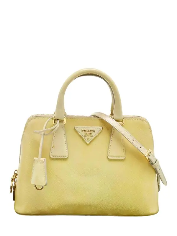 Prada Leather Crossbody Bag - Yellow