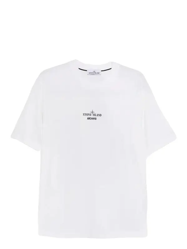 Stone Island Logo-print T-shirt - White