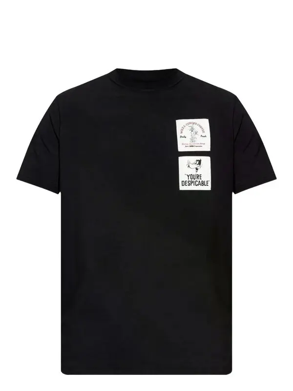 Iceberg Cartoon-patch T-shirt - Black