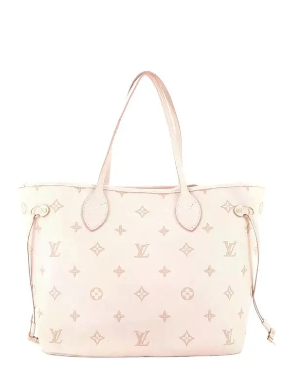 LOUIS VUITTON Neverfull Nm Monogram Empreinte Eden Mm Tote Bag - Neutrals
