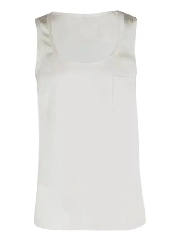 JOSEPH Silk Tank Top - White