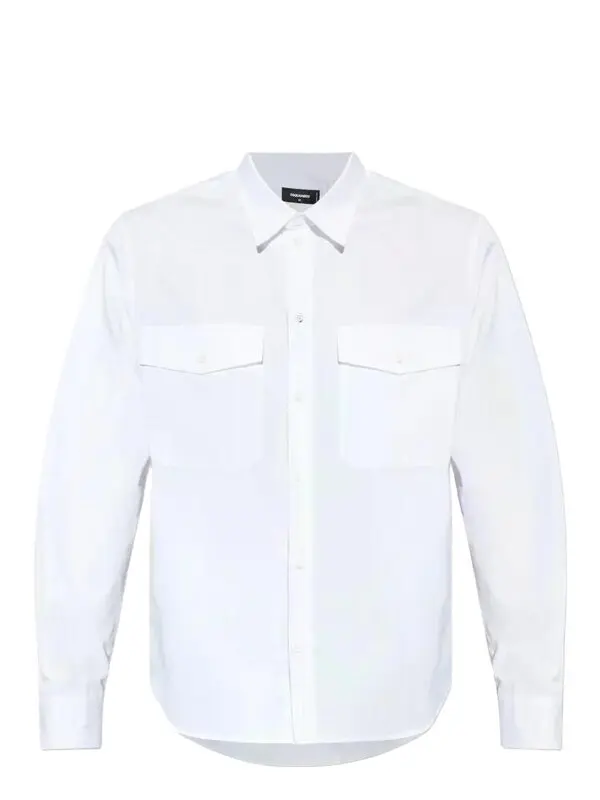 Dsquared2 Buttoned Flap-pocket Shirt - White