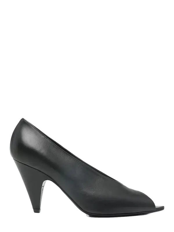 SERGIO ROSSI Peep-toe Heel Pumps - Black