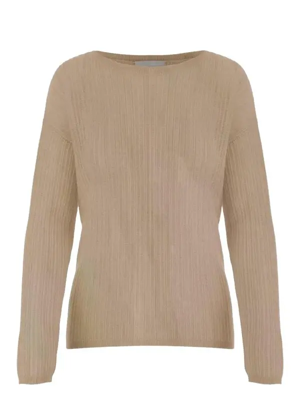 ALLUDE Crew-neck Sweater - Neutrals