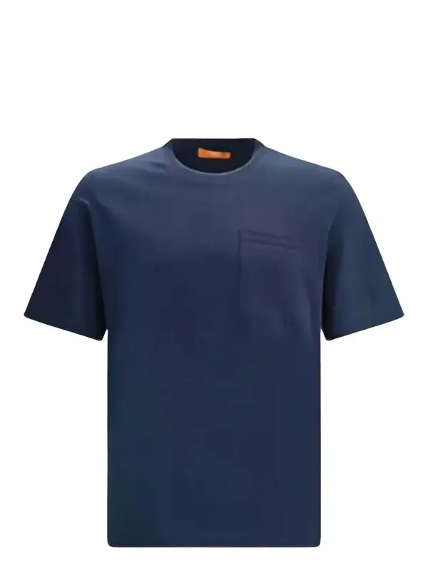CRUNA Crew Neck Pocket T-shirt - Blue