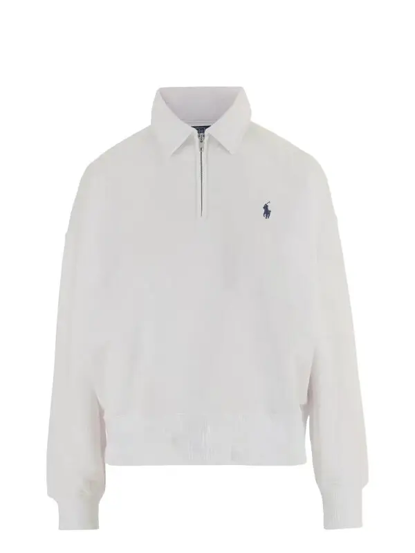 Polo Ralph Lauren Embroidered Logo Polo Shirt - White