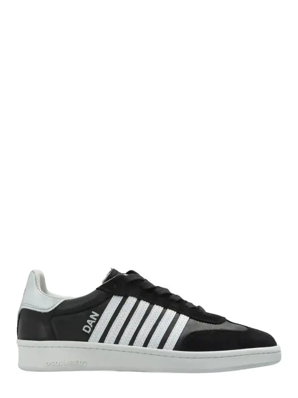 Dsquared2 Lace-up Striped Sneakers - Black