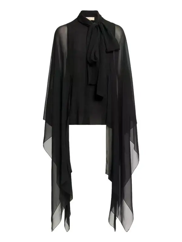 Elie Saab Bow-tie Shirt - Black