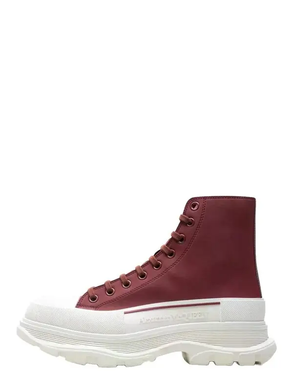 Alexander McQueen Tread Slick High-top Sneakers - Red