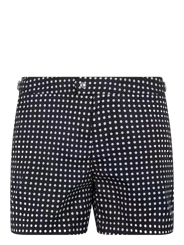 TOM FORD Polka Dot Swim Shorts - Black