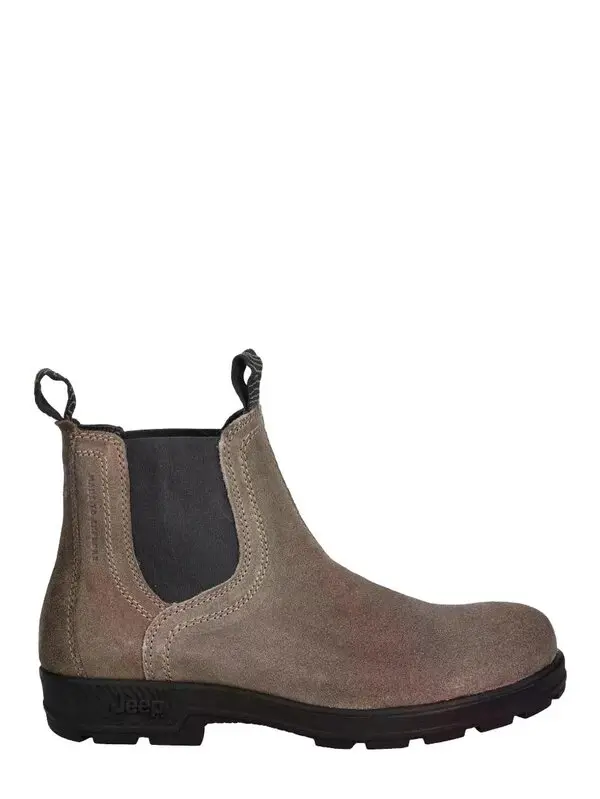 JEEP Suede Pull-tab Boots - Brown
