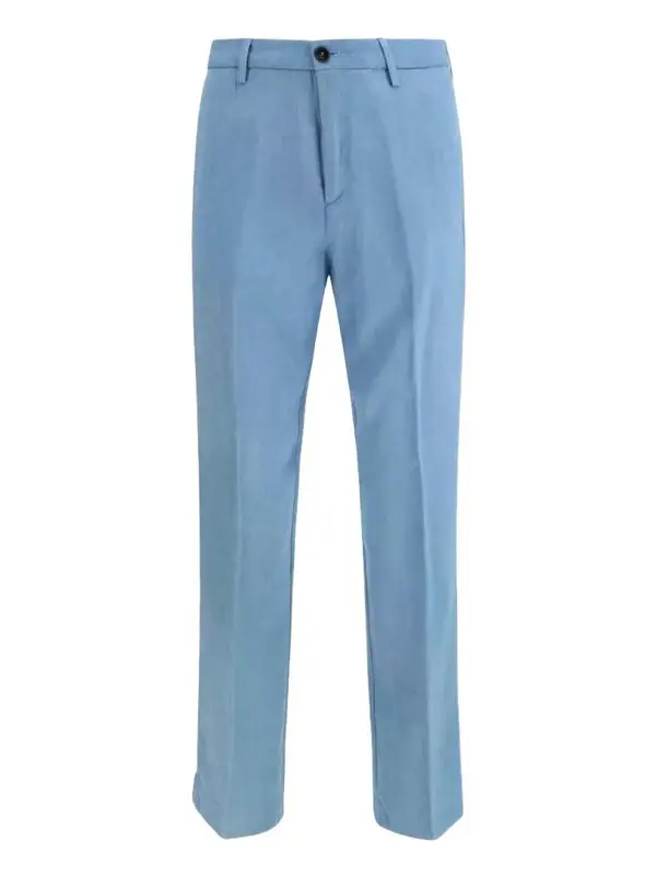 CRUNA Flat Front Trousers - Blue