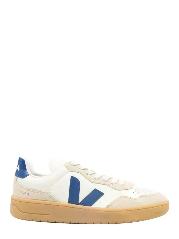 VEJA V-90 O.t. Panelled Leather Sneakers - Neutrals