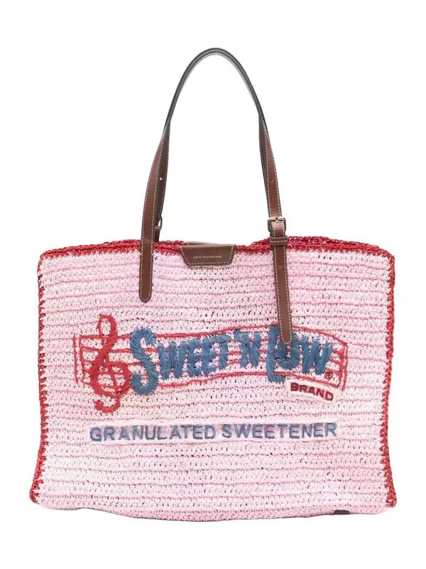 ANYA HINDMARCH Appliquéd Tote Bag - Pink