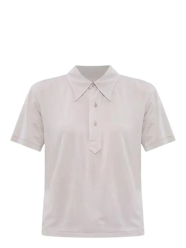MAISON MARGIELA Buttoned Polo Top - Grey