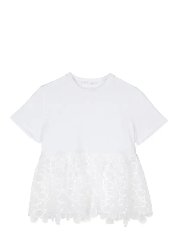 Cecilie Bahnsen Connie Jersey T-shirt - White