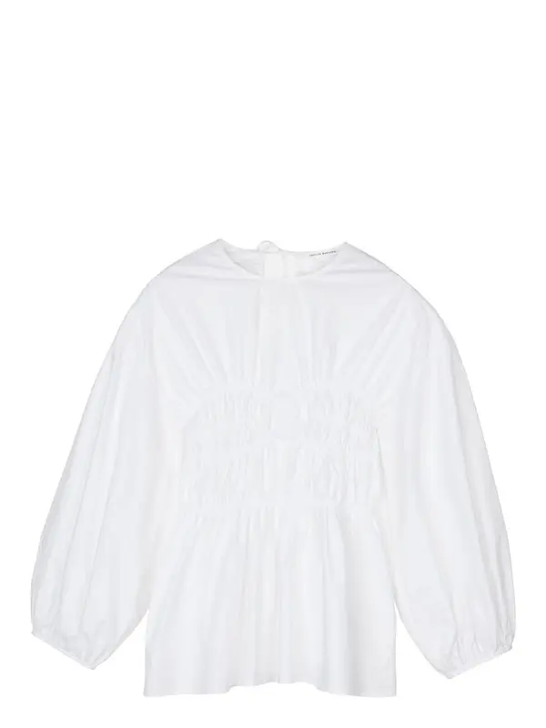 Cecilie Bahnsen Camryn Peplum Top - White