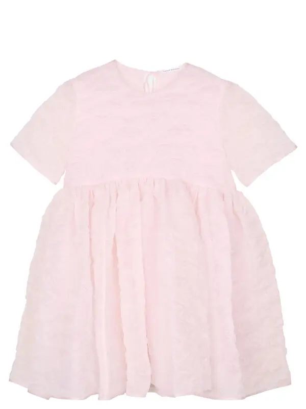 Cecilie Bahnsen Britney Plumeria Matelassé Dress - Rose