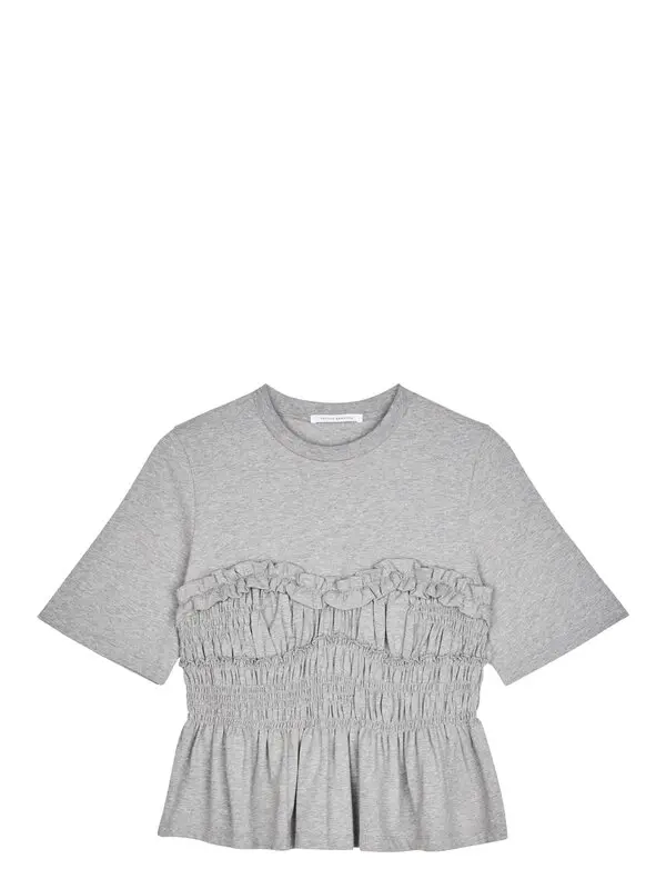 Cecilie Bahnsen Vilde Jersey T-shirt - Grey