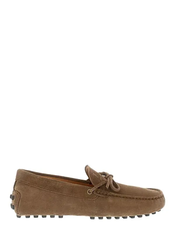 TOD'S Rubber-soled Loafer - Brown